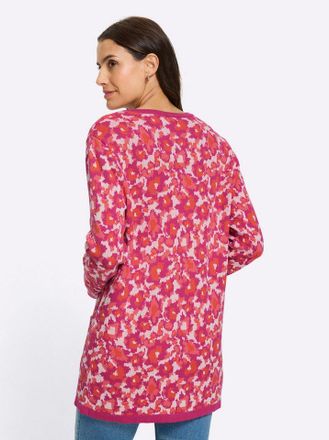 Witt Strickjacke Jacquard-Strickjacke Langarm Jacquard