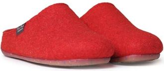 Toni Pons Chaussons de maison pour femmes en feutre recyclé - MONA-FR - Rouge, 38 EU