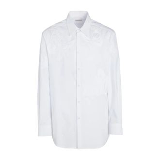 Valentino Besticktes Baumwollhemd f&uuml;r M&auml;nner - - Shirts - Herren - Wei&szlig; - L