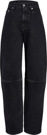 Proenza Schouler Fontana Jeans mit Gürtelschlaufen - Schwarz