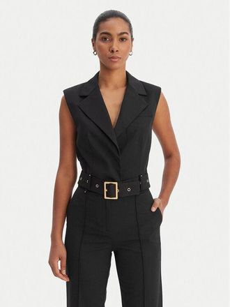 Karl Lagerfeld Anzugweste B1W14009 Schwarz Slim Fit