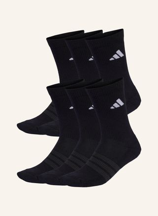 adidas 6er-Pack Sportsocken Cushioned Crew schwarz