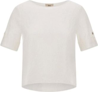 Herno Femme, Tops, Blanc, Taille: 38 FR Boat Neck T-Shirt