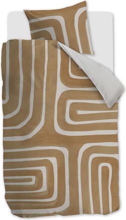 vtwonen Tribe bettwäsche-Set 2 TLG. - 135x200 - Terrakotta - Baumwolle - mit Reißverschluss