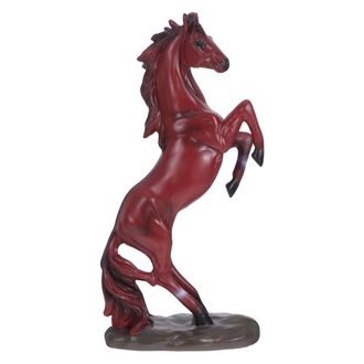 Garneck Feng Shui Pferdeskulptur aus Resin Chinesisches Horoskop Pferd Figur f&uuml;r Wohlstand und Gl&uuml;ck Stehende Dekorative Figur Stilvolle Kombination aus Tradi