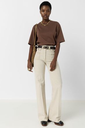 Gerard Darel T-shirt uni en coton - MAYAE - Marron