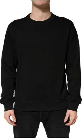 Dolce & Gabbana Homme, Sweatshirts et sweats &agrave; capuche, Noir, Taille: XL SweaT-shirt ras du cou