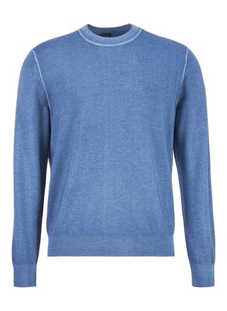 Boss Orange by Hugo Boss BOSS Orange Herren Pullover blau unifarben