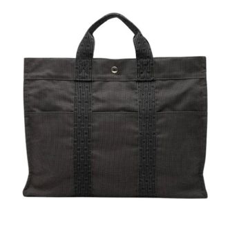 Herm&egrave;s Pre-owned Toile sacs-main - Femme - Pre-owned - Gris - Taille: ONE Size