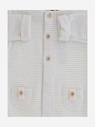 1+ in the family Boys Striped Stretch Cotton Onesie Multicolour Jumpsuits Dress