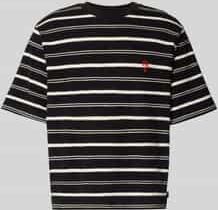 Review Cropped Fit T-Shirt mit Label-Stitching