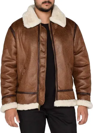 Alpha Industries Alpha Industries Herren B3 FL Fliegerjacke, Brown, M