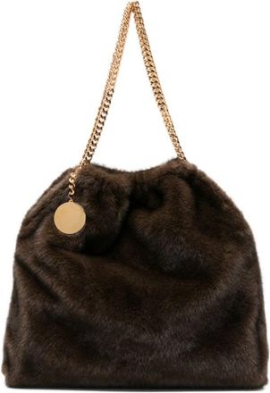 Stella McCartney Falabella Umh&auml;ngetasche mit Kettenbesatz - - Bags - Damen - Braun - ONE SIZE