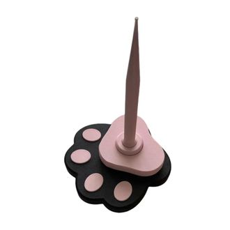 Generic Katzenpfoten-Garnst&auml;nder, Spule, Zuhause, geflochtene Aufbewahrung, Tischplatte, rotierender Kunststoffwickler for N&auml;hen, Stricken, Basteln(Black)