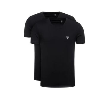 Guess Homme, Tops, Noir, Taille: M T-Chemises Classiques Logo Triangle Pack