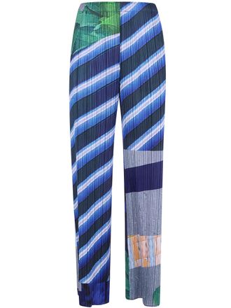 Issey Miyake Pantaloni Con Pieghe City Collage