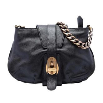 Burberry Sac bandouli&egrave;re vintage doccasion - Femme - Pre-owned - Noir - Taille: ONE Size