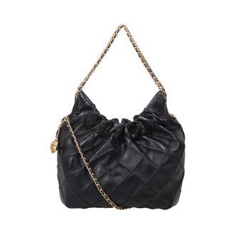 Tory Burch Femme, Sacs, Noir, Taille: ONE Size Mini Sac Hobo Souple Fleming