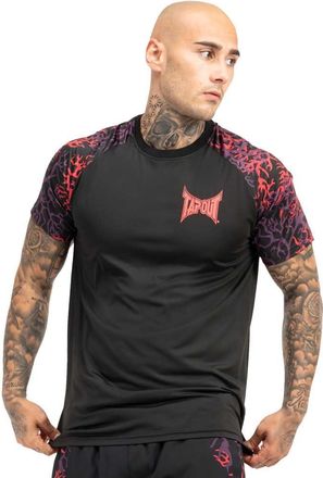 Tapout Herren Funktionsshirt Normale Passform Taproot Tee Black/Red/Aubergine XXL