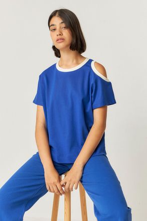 SKFK Damen vegan T-Shirt Lia Blue