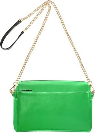 HMZXZ Sacs à bandoulière de couleur verte pour femmes, sacs à main en cuir, petits sacs à main à bandoulière, vert