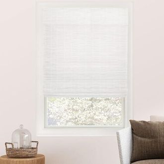 Chicology Bamboo Roman Shades - Kundenfavorite Lichtfilter-Rollos f&uuml;r Fenster, Premium-Qualit&auml;t, ideal f&uuml;r Zuhause, Schneewittchen, 73,7 cm B x 162,6 cm H