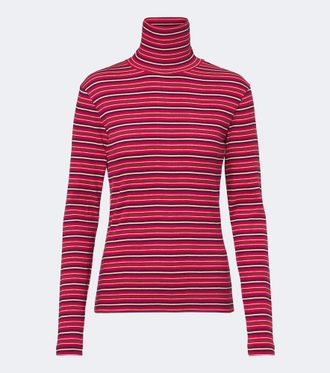 Dries Van Noten Rollkragenpullover aus einem Baumwollgemisch