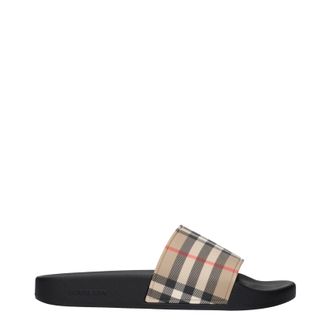 Burberry Femmes Sandales Et Sabots Caoutchouc Beige