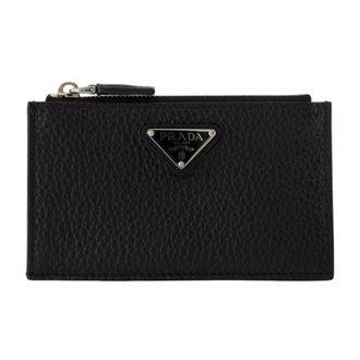 Prada Herren Kartenetui mit Rei&szlig;verschluss - - Accessories - Herren - Schwarzk - ONE SIZE