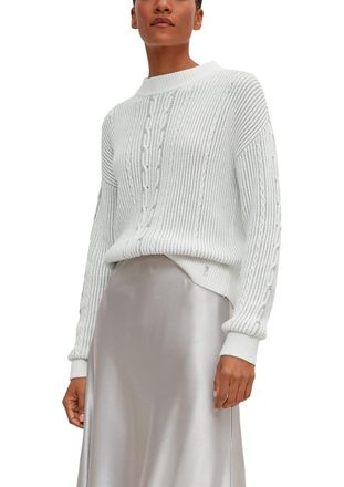 Comma Damen 60.2.62.17.170.2121350 Pullover, 01X1 wei&szlig;, 40