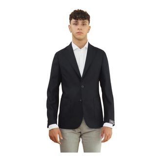 Barba Winter Herrenjacke Blau Wolle - - Jackets - Herren - Blau - L