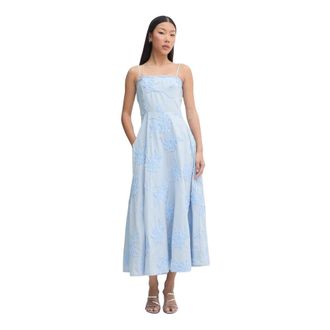 Rotate Ausgestelltes Midikleid - - Dresses - Damen - Blau - M