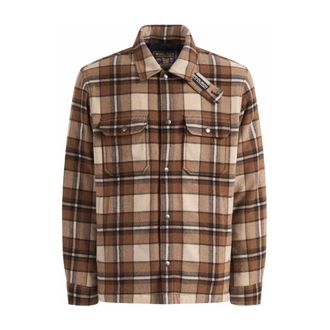 Woolrich Surchemise Alaskan &agrave; carreaux - Homme - Chemises - Brun - Taille: L
