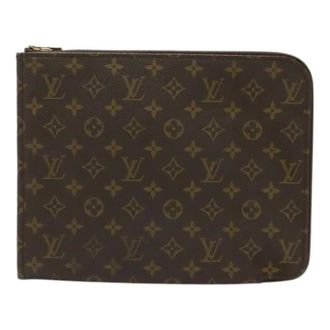 Louis Vuitton Pre-owned Monogram Poche Document Clutch - - Pre-owned - Herren - Braun - ONE SIZE