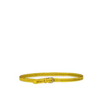 Dragon Diffusion Femme, Accessoires, Jaune, Taille: ONE Size Ceinture en cuir tress&eacute;