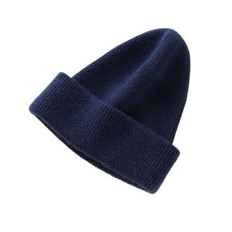 Generic Bonnet dhiver tricot&eacute;, bleu fonc&eacute;, M