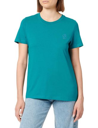 s.Oliver Damen T-Shirt Kurzarm Blue Green 38
