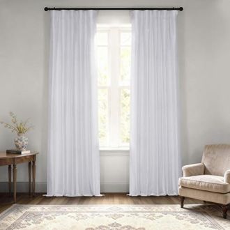 Half Price Drapes Verdunkelungsvorh&auml;nge aus Kunstseide, 244 cm lang, f&uuml;r Schlafzimmer und Wohnzimmer, Vintage-Stil, strukturiert, Verdunkelungsvorhang (1 Panel), 127 x 