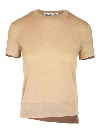 Acne Studios Pull Col Rond - Beige