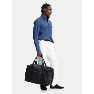 Calvin Klein Wochenendtasche Calvin Klein Sleek Nylon Weekender Bag LV04D3043G Schwarz