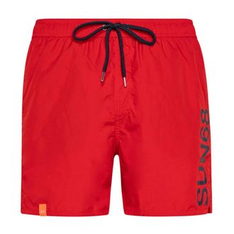 Sun 68 Nylon Badeshorts - - Swimwear - Herren - Rot - S