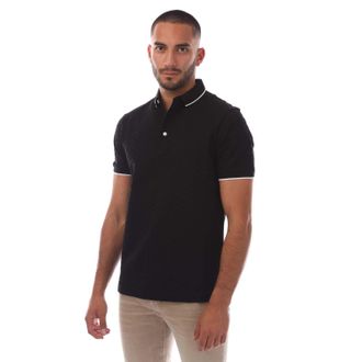Emporio Armani Poloshirt f&uuml;r Herren Jacquard (Schwarz)