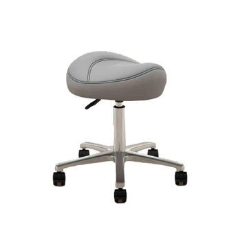 Generic Ergonomischer Sattelhocker, h&ouml;henverstellbarer Arbeitsstuhl, 440 Pfund Tragkraft, geeignet for Sch&ouml;nheitssalons, Bars und B&uuml;ros(Gray)
