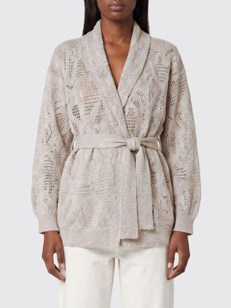 Brunello Cucinelli Pull Femme couleur Caf&eacute;