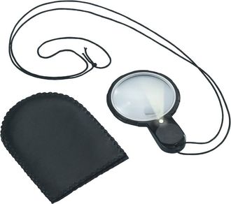 Maximex LED Taschenlupe - LED Lese-Lupe, Kunststoff (ABS), 6 x 0.7 x 8.5 cm, Schwarz