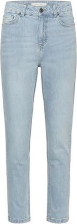 Kaffe Womens Jeans High-Waisted Cropped Slim Fit Regular Waistband 5 Pockets