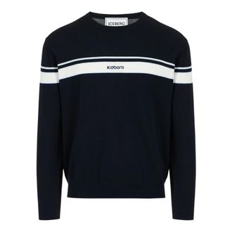 Iceberg Homme, Pulls, Bleu, Taille: L Pull ras du cou
