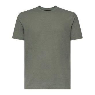 Zanone Homme, Tops, Vert, Taille: M T-shirt IceCotton coupe slim
