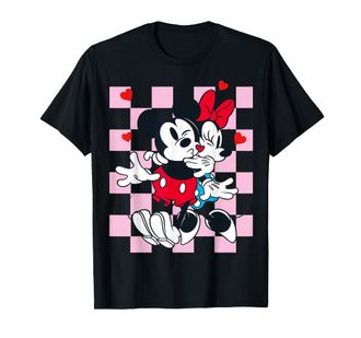 Disney Mickey Mouse And Minnie Hug Valentine T-Shirt