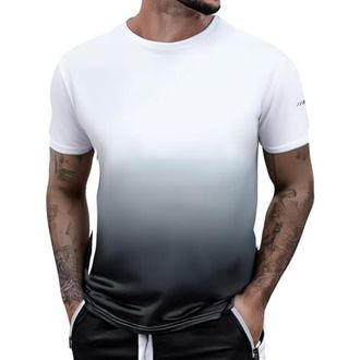 Generic T-shirt dété respirant en soie glacée pour homme 2026, blanc, 3XL
